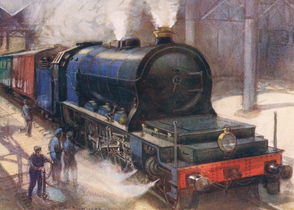 La Locomotive la Plus Puissante d'Europe | Estampe d'art